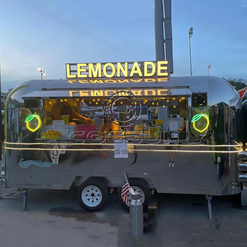 DIY Airstream Food Trailer | Lemonade Drink Trailer for Sale - Cogsun