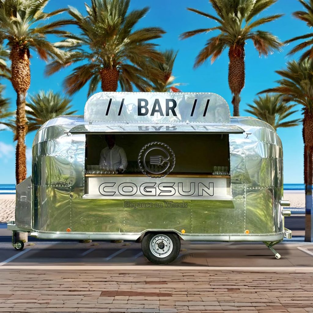 11.5FT Polished Airstream Bar Trailer | Street Concession Mobile Food ...