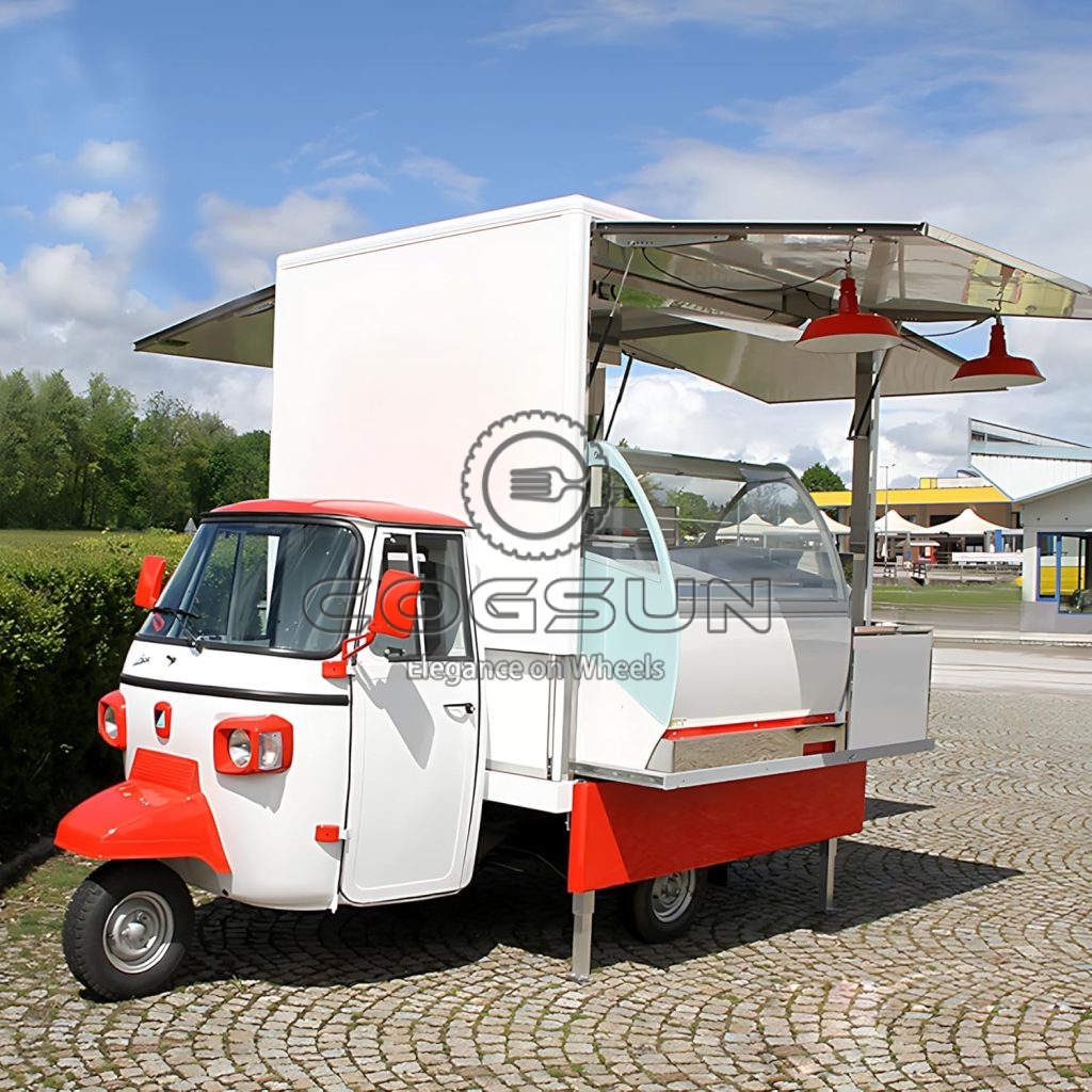 Customized Piaggio APE Food Truck | Pizza Food Truck for Sale - Cogsun