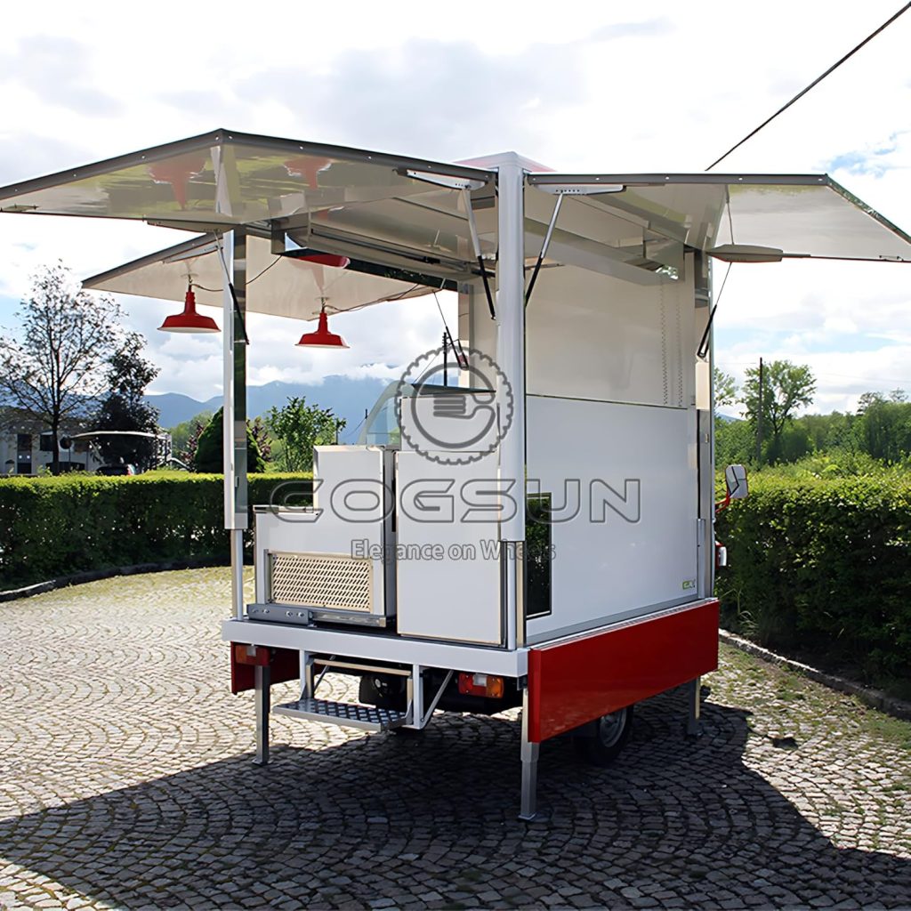 12FT Lift-Up Piaggio APE Food Truck | Ice Cream Food Trailer for Sale ...