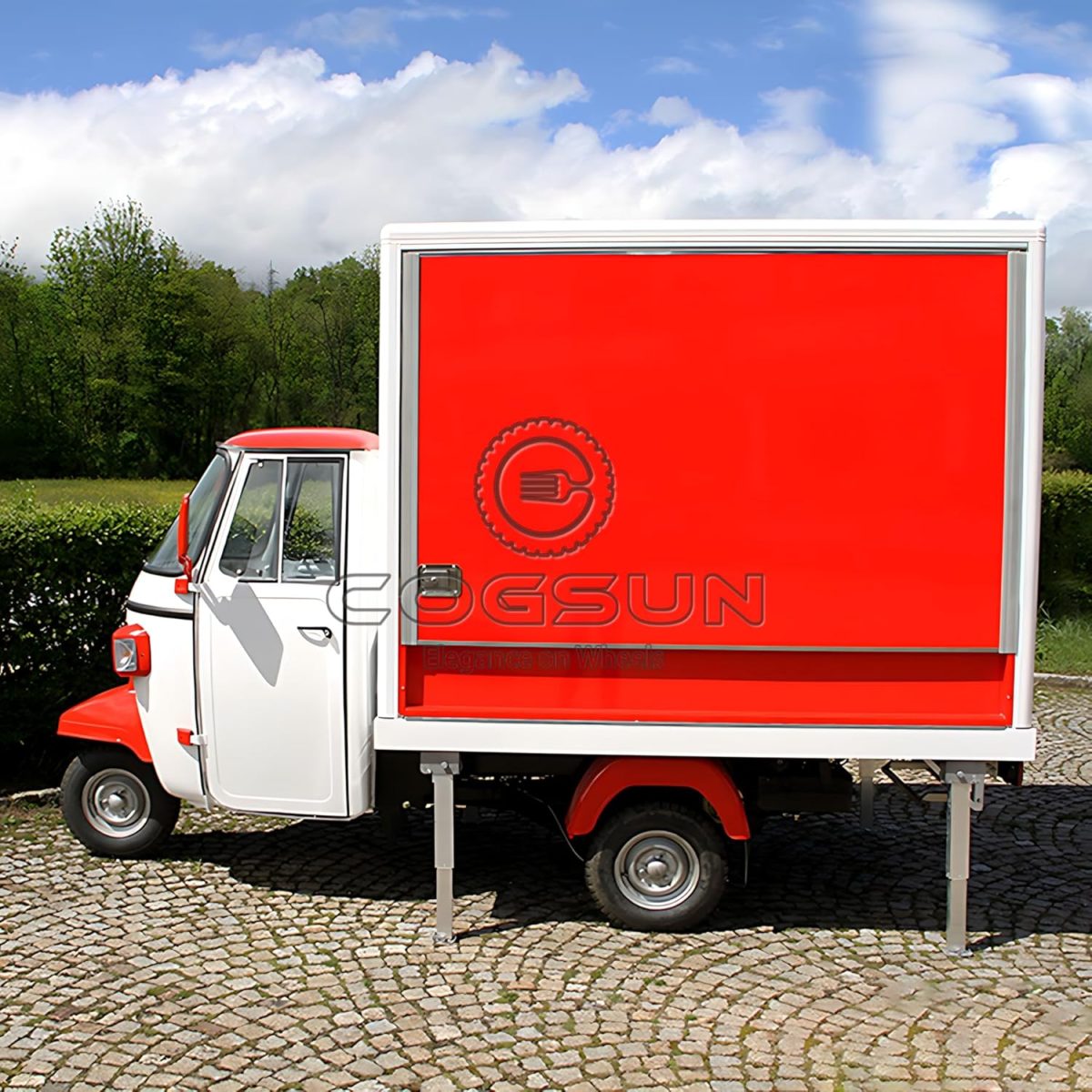 12FT Lift-Up Piaggio APE Food Truck | Ice Cream Food Trailer for Sale ...