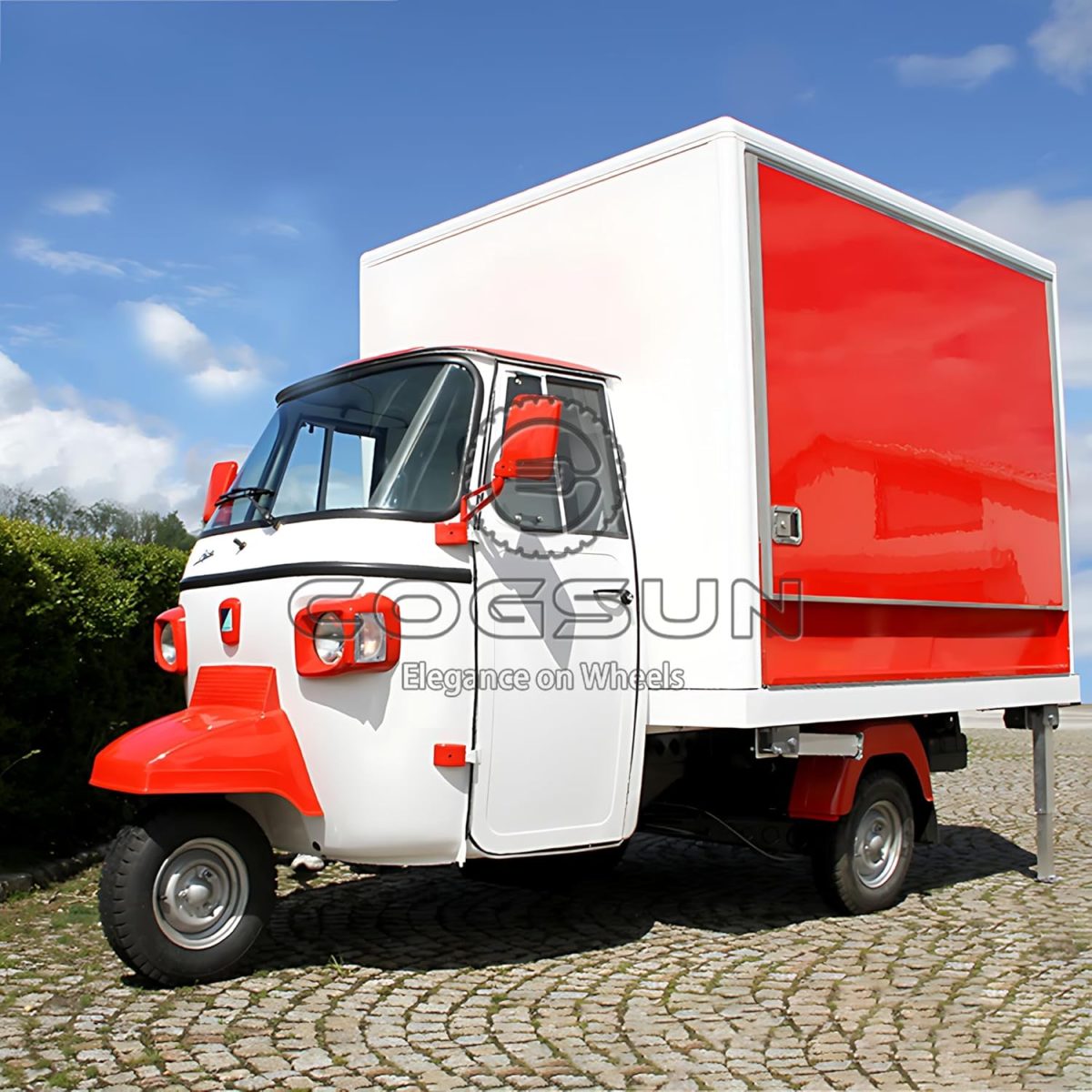 12FT Lift-Up Piaggio APE Food Truck | Ice Cream Food Trailer for Sale ...