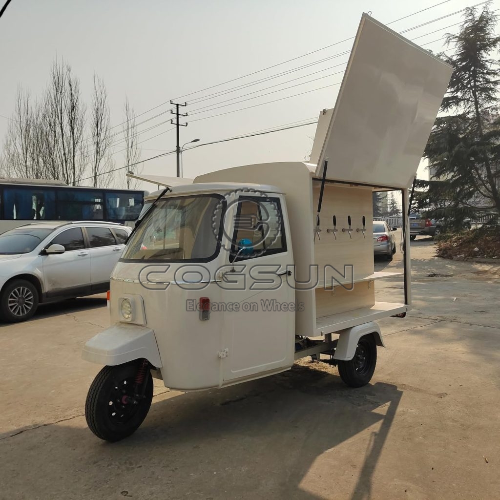 Concession Piaggio APE Food Truck with 4 Beer Tap Dispensers | Electric ...