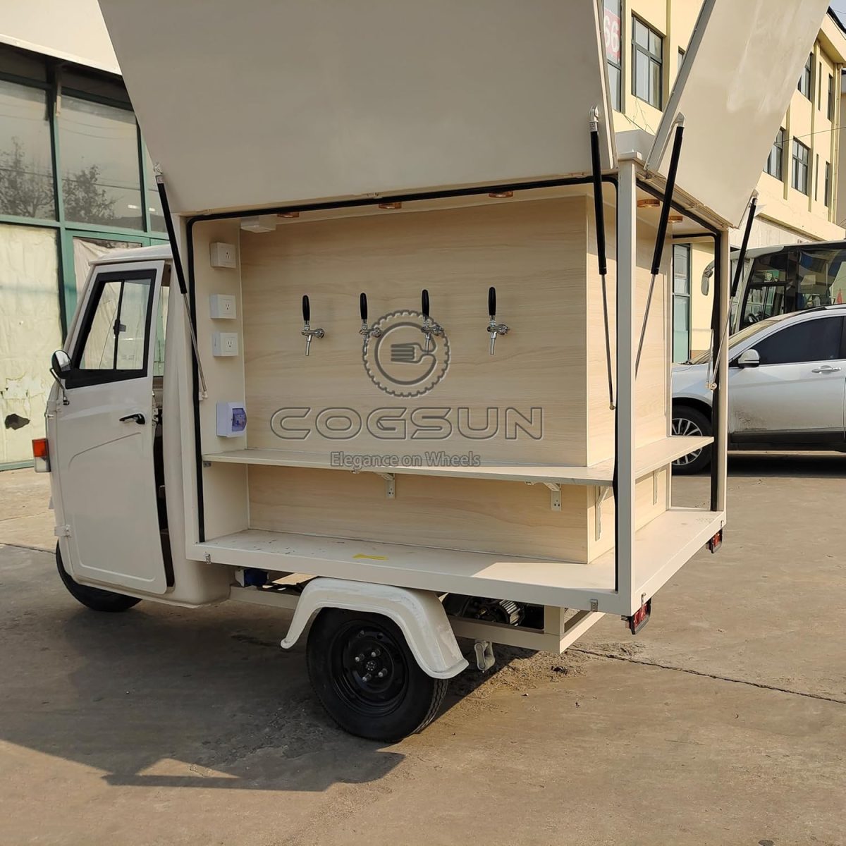 Concession Piaggio APE Food Truck with 4 Beer Tap Dispensers | Electric ...
